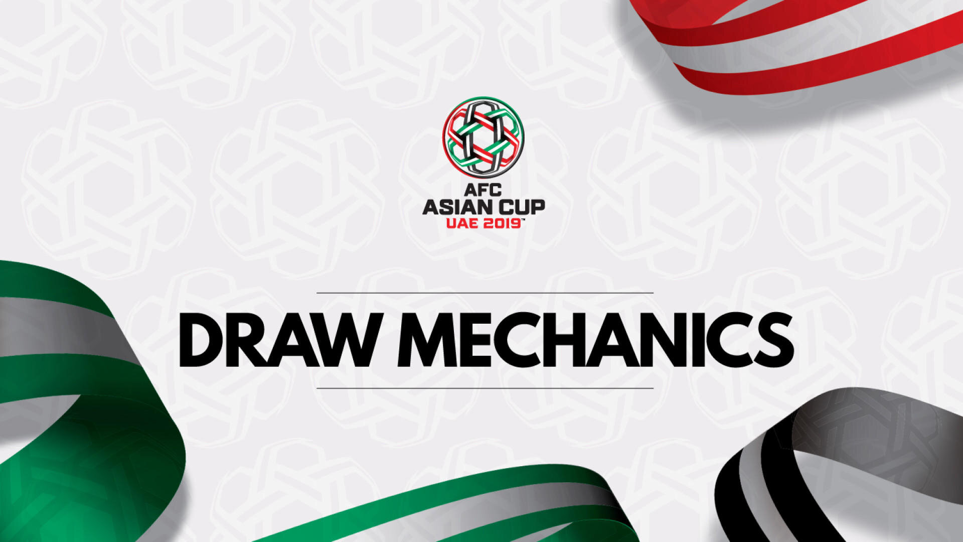 AFC Asian Cup 2019 Draw Mechanics